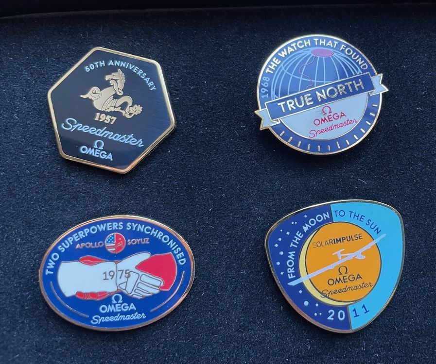 Pins Omega Speedmaster 50ème anniversaire édition limitée (Neu (gemäss ...