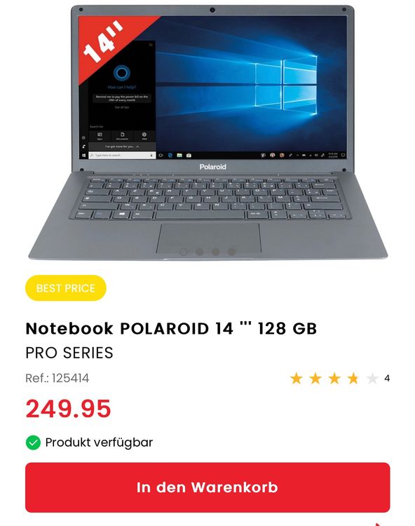 Computer Polaroid Notebook Pro Series 14 | Kaufen auf Ricardo