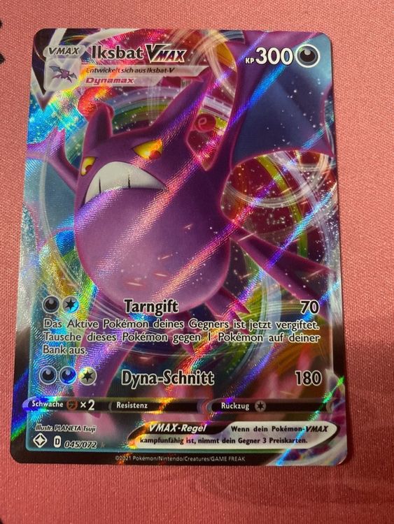 Pokemonkarte Iksbat Vmax (Neu (gemäss Beschreibung)) in Stadel für CHF ...