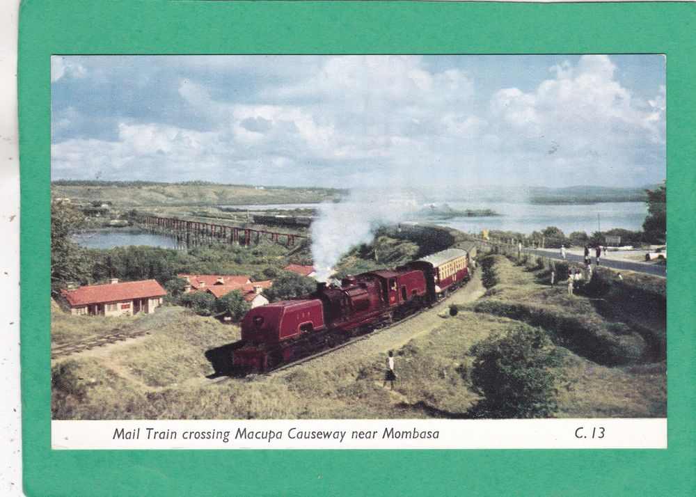 Kenia Mail Train crossing Macupa Causeway near Mombasa (Gebraucht) in ...