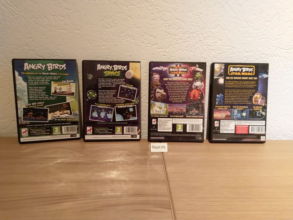 4 x Jeux PC CD-ROM Angry Birds, Space, Star Wars 1 et 2 | Kaufen auf ...