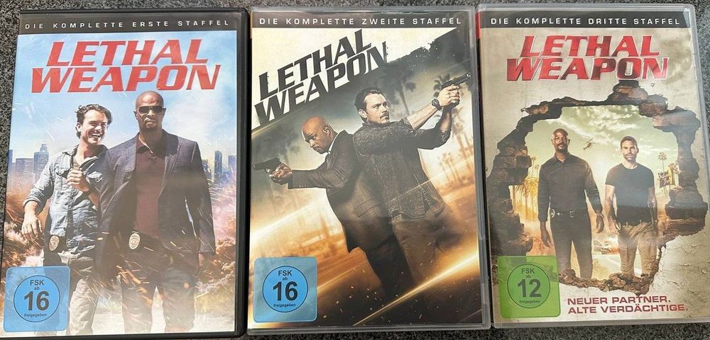 Lethal Weapon Staffel 1-3 DVD Box Set (Gebraucht) in Beringen für CHF ...