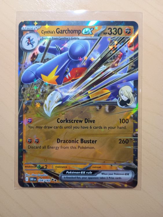 Pokemon TCG Destined Rivals Cynthia's Garchomp 104 ex 🇬🇧 (Neu (gemäss Beschreibung)) in Zürich ...