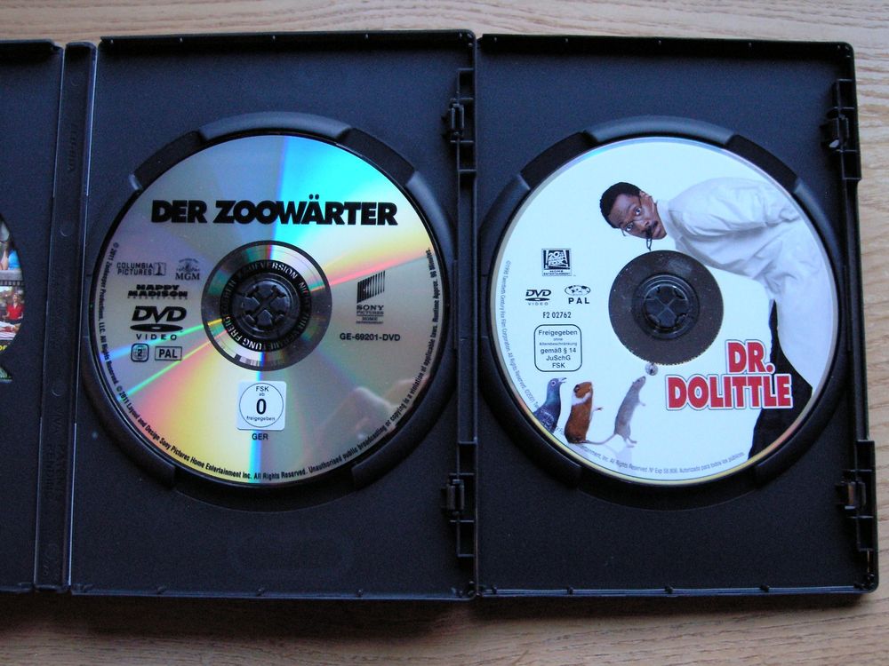 2 DVD Set Dr. Dolttle & Der Zoowärter (Gebraucht) in Zuzwil SG für CHF 7.5 – mit Lieferung auf ...