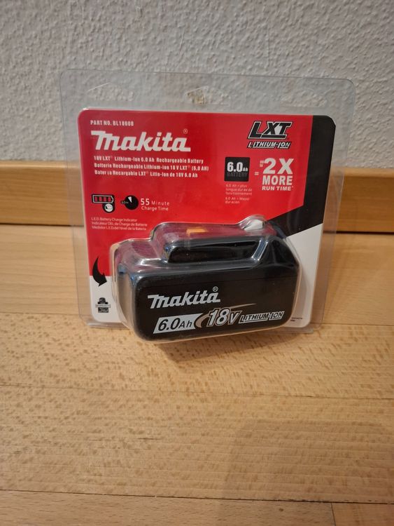 Original Makita 18V 6.0Ah Akku BL1860B NEU!!! (Neu (gemäss Beschreibung)) in Rheinau für CHF 65 ...