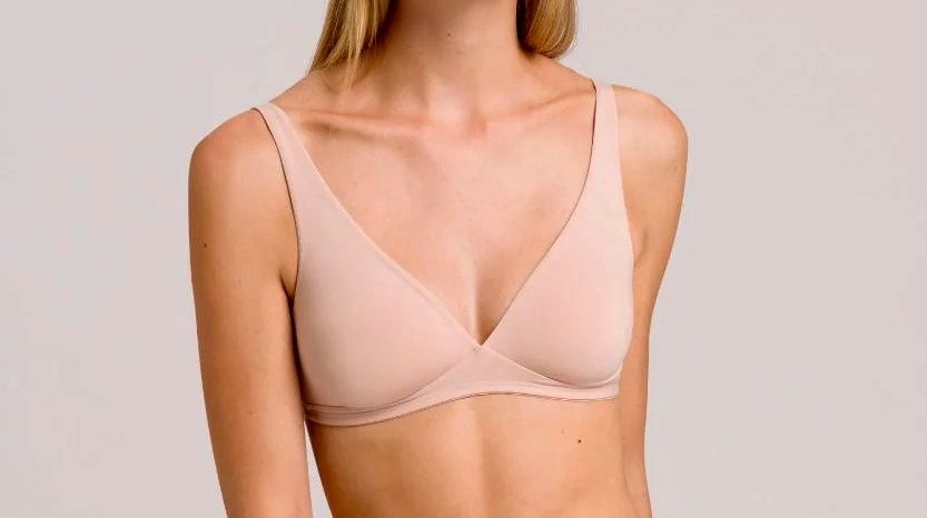 75B Hanro SENSATION SOFT CUP Triangel BH in beige | Kaufen auf Ricardo