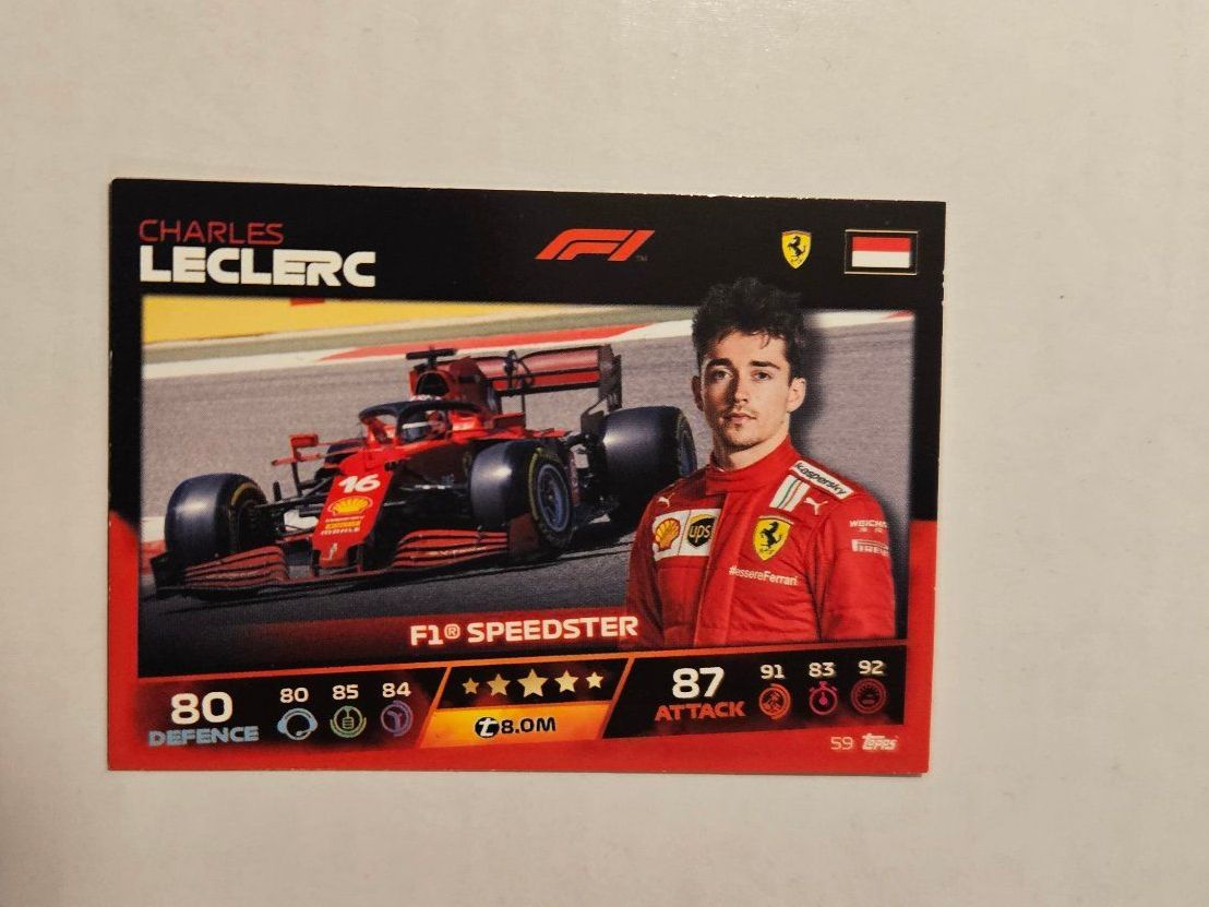 Charles Leclerc Turbo Attax F1 Karte 2021 Ferrari (Neu (gemäss ...
