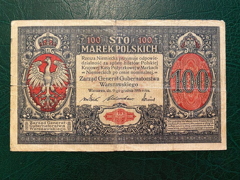 Polen 100 Marek 1916 (Gebraucht) in Naters für CHF 100 – mit Lieferung auf Ricardo kaufen