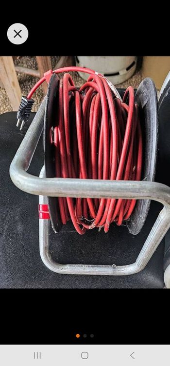 Enrouleur électrique de chantier, câble 33 mètres rouge (Gebraucht) in ...