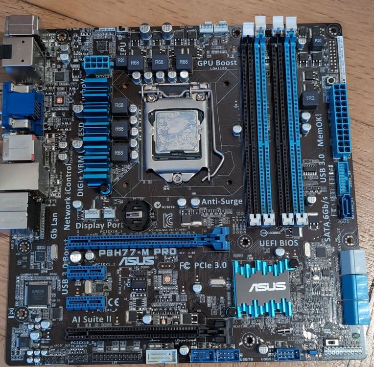 ASUS P8H77-M PRO Mainboard mit i5 2500k zu verkaufen (Gebraucht) in Basel für CHF 22 – mit ...