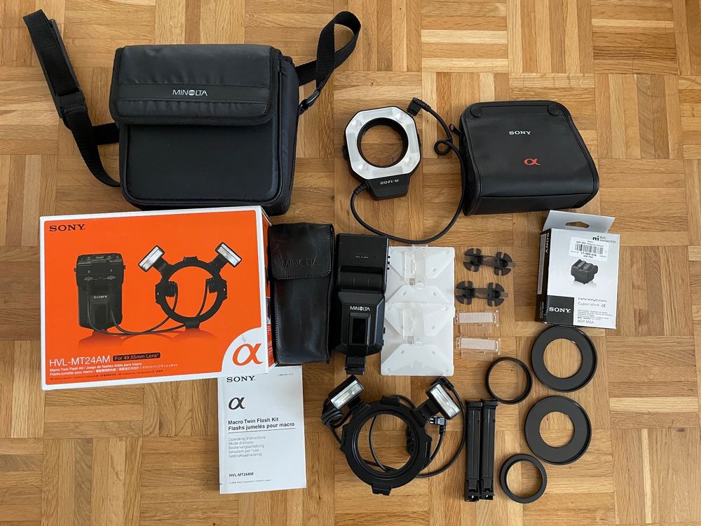 Rare Macro flash kit Sony - dual flash + ring | Kaufen auf Ricardo