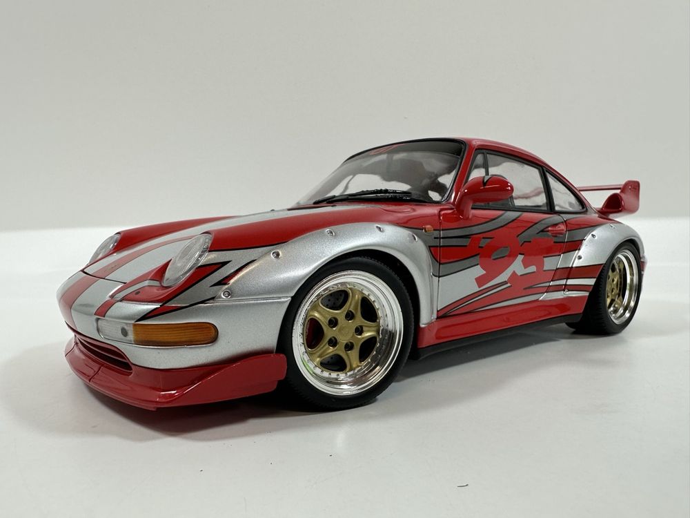 Porsche 911 GT2 1:18, rot-silber, UT Models (Gebraucht) in Strengelbach ...