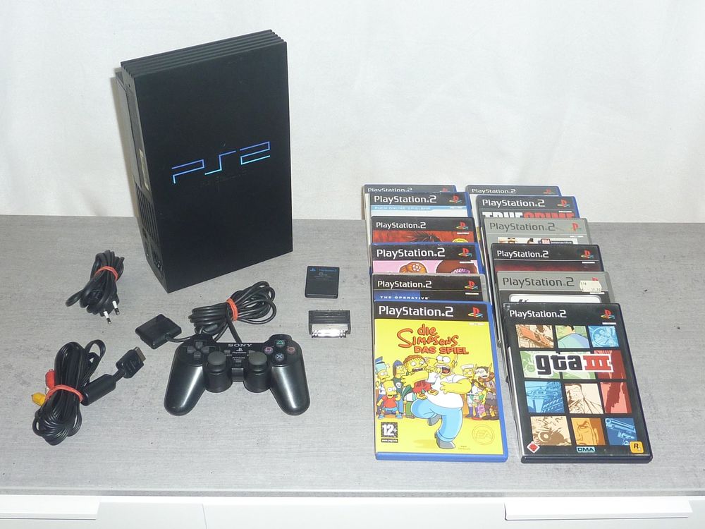 Sony Playstation 2 PS2 Fat + MEGA Spiele | Kaufen auf Ricardo
