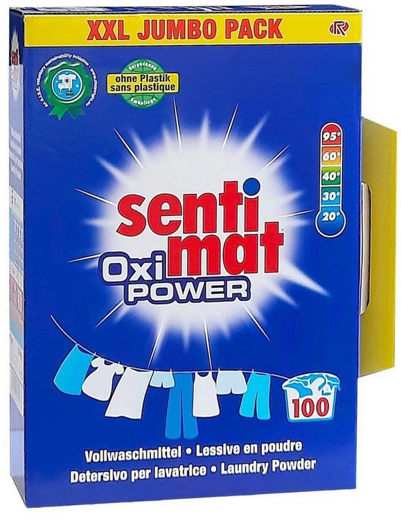 Sentimat OXI Power Vollwaschmittel 5.5 Kg (100WG) (Neu und ...
