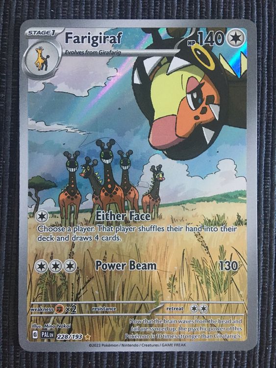 Pokemon Paldea Evolved Farigiraf AR ENG | Kaufen auf Ricardo