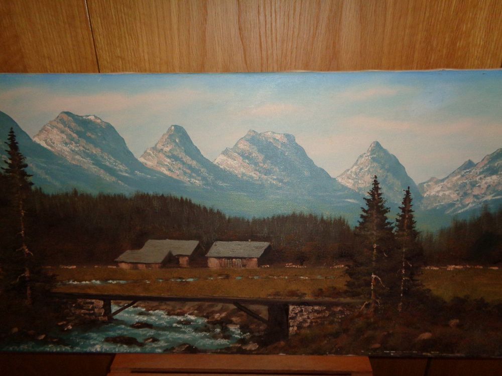 CHURFIRSTEN AELPLI TOGGENBURG UNTERWASSER OELGEMÄLDE HERZER | Kaufen auf Ricardo