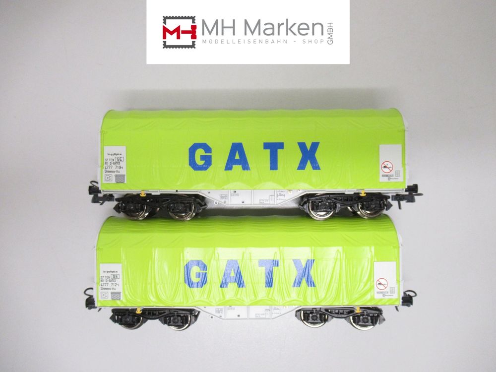 Roco 76055 2er Set Schiebeplanenwagen GATX DC GS H0 (Gebraucht) in Basel für CHF 75 – mit ...