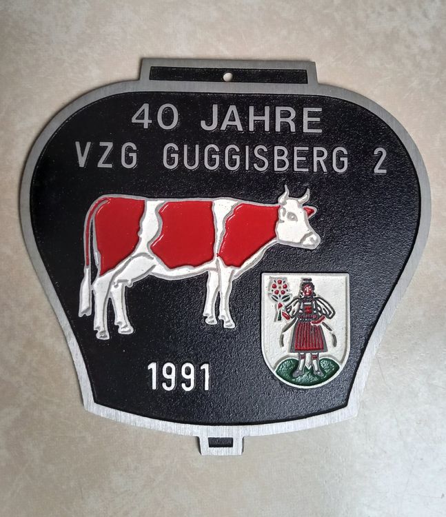 PLAKETTE von Jubiläum (40 Jahre VZG Guggisberg 2, 1991) (Gebraucht) in ...