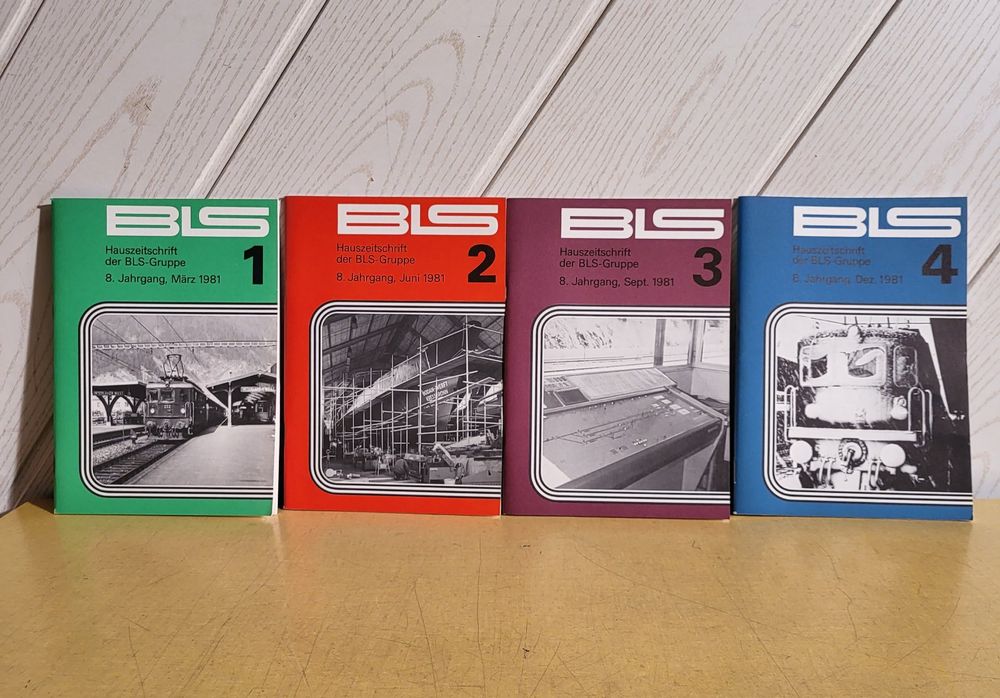 BLS - HAUSZEITSCHRIFT - 1981 - komplett - Nr. 1 - 4 (Gebraucht) in Biel ...