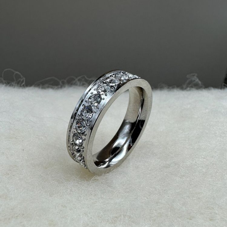 Memory Edelstahl Ring mit Zirkonia | Kaufen auf Ricardo