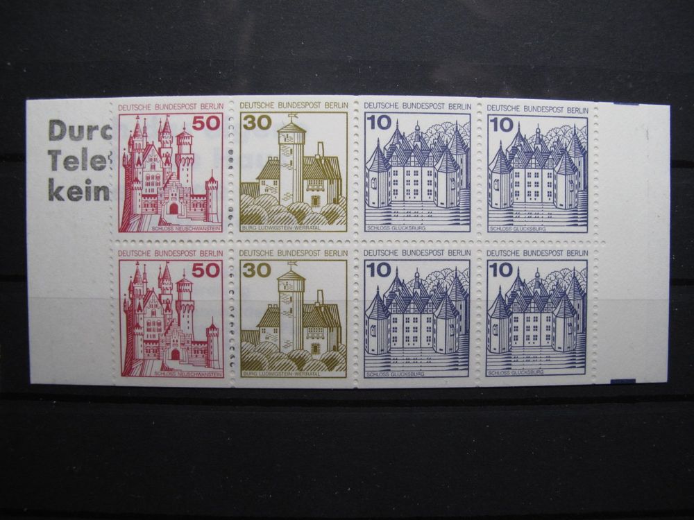 Berlin 1977 Burgen & Schlösser Markenheft 10 ** (Gebraucht) in Wil SG für CHF 5 – mit Lieferung ...