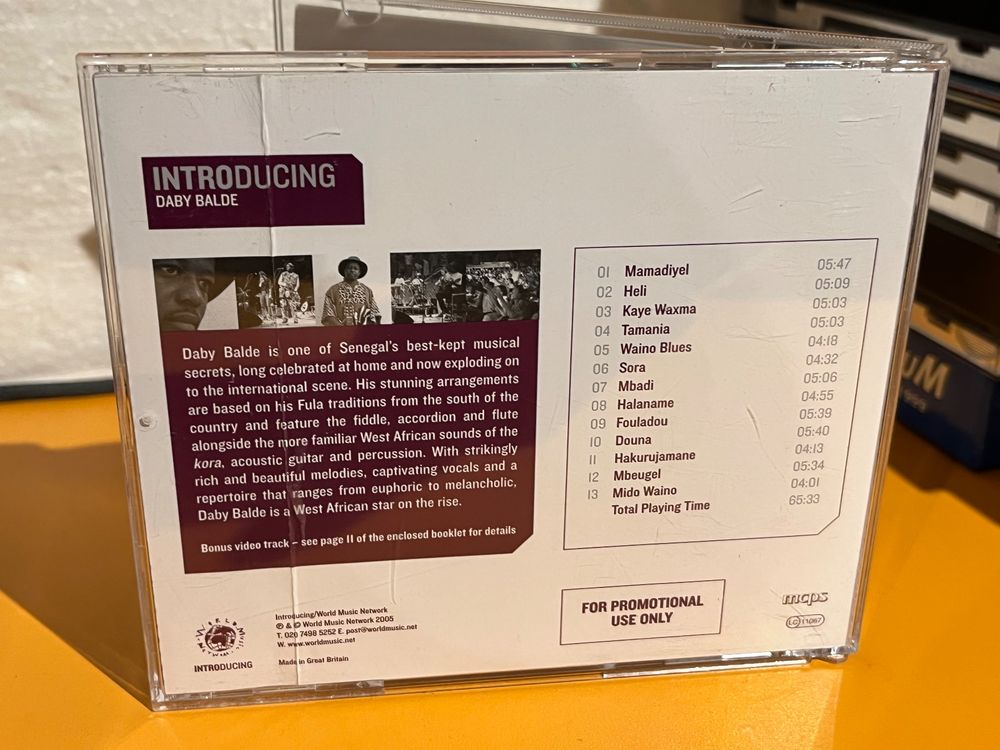 Daby Balde - Introducing Daby Balde - Promo - HH22D (Gebraucht) in ...