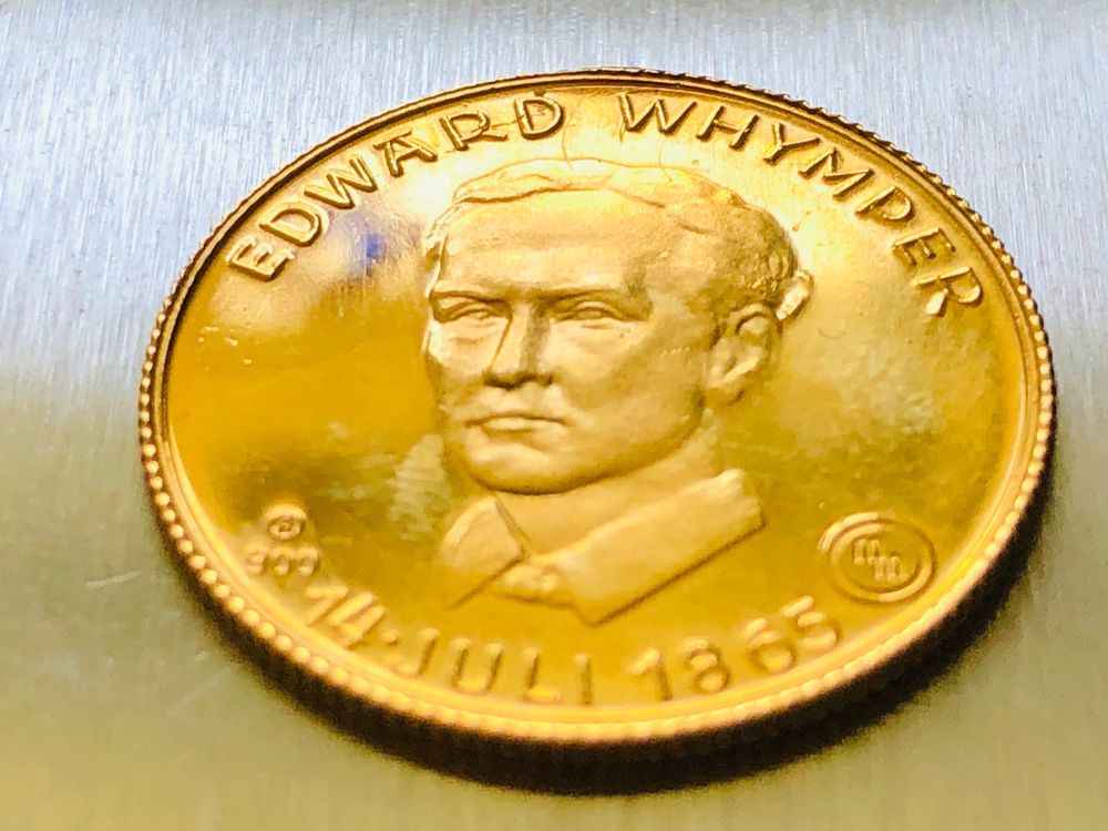 Goldmünze Edward Whymper mit Matterhorn 1865 (Gebraucht) in Aesch ZH ...