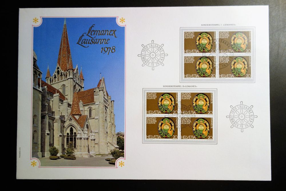 1978 FDC Grossbrief Lemanex 78 mit Viererblöcken (Gebraucht) in Mettmenstetten für CHF 8.9 – mit ...