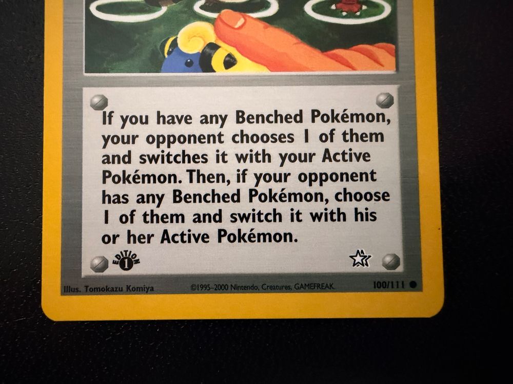 1. Edition Double Gust Trainer 100/111 Neo Genesis 2000 (Gebraucht) in ...