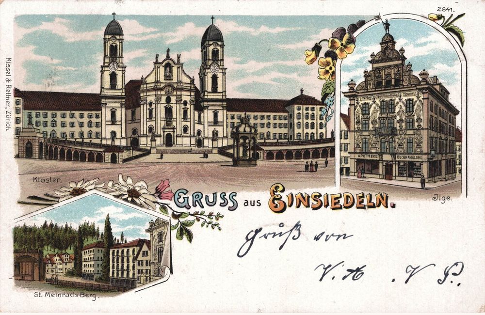 Gruss aus Einsiedeln, St. Meinrads-Berg, Ilge, Kloster (Gebraucht) in Bronschhofen für CHF 12 ...
