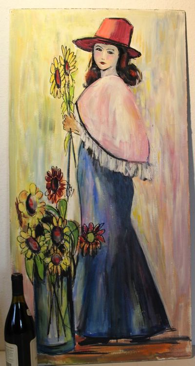 Sinischa Christen 1922-2007 Gr. Damen Öl Gemälde 50 x100 cm (Gebraucht ...