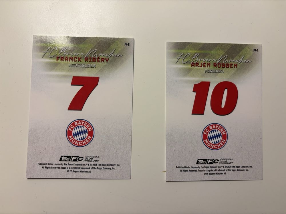 Topps FC Bayern Team Set 2025 Franck Ribery & Arjen Robben (Neu (gemäss ...
