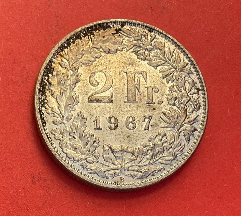 2 Franken Silber 1967 ss (Gebraucht) in Nunningen für CHF 6 – mit Lieferung auf Ricardo kaufen