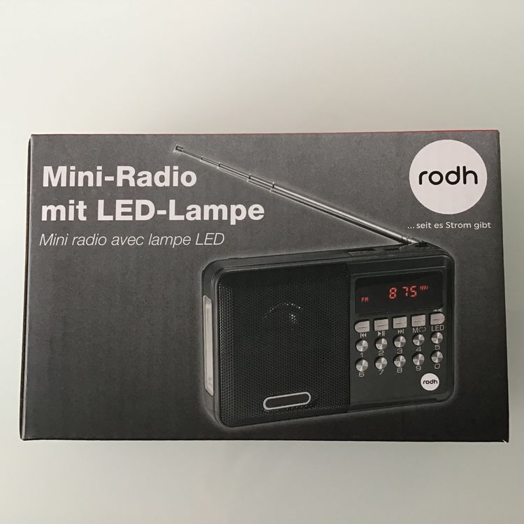Mini - Radio mit LED - Lampe / NEU (Neu und originalverpackt) in Riehen ...