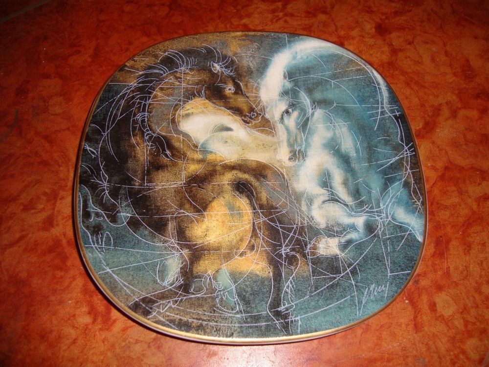 Rosenthal 1992 Hans Erni zwei Pferde (Gebraucht) in Frick für CHF 29 – mit Lieferung auf Ricardo ...