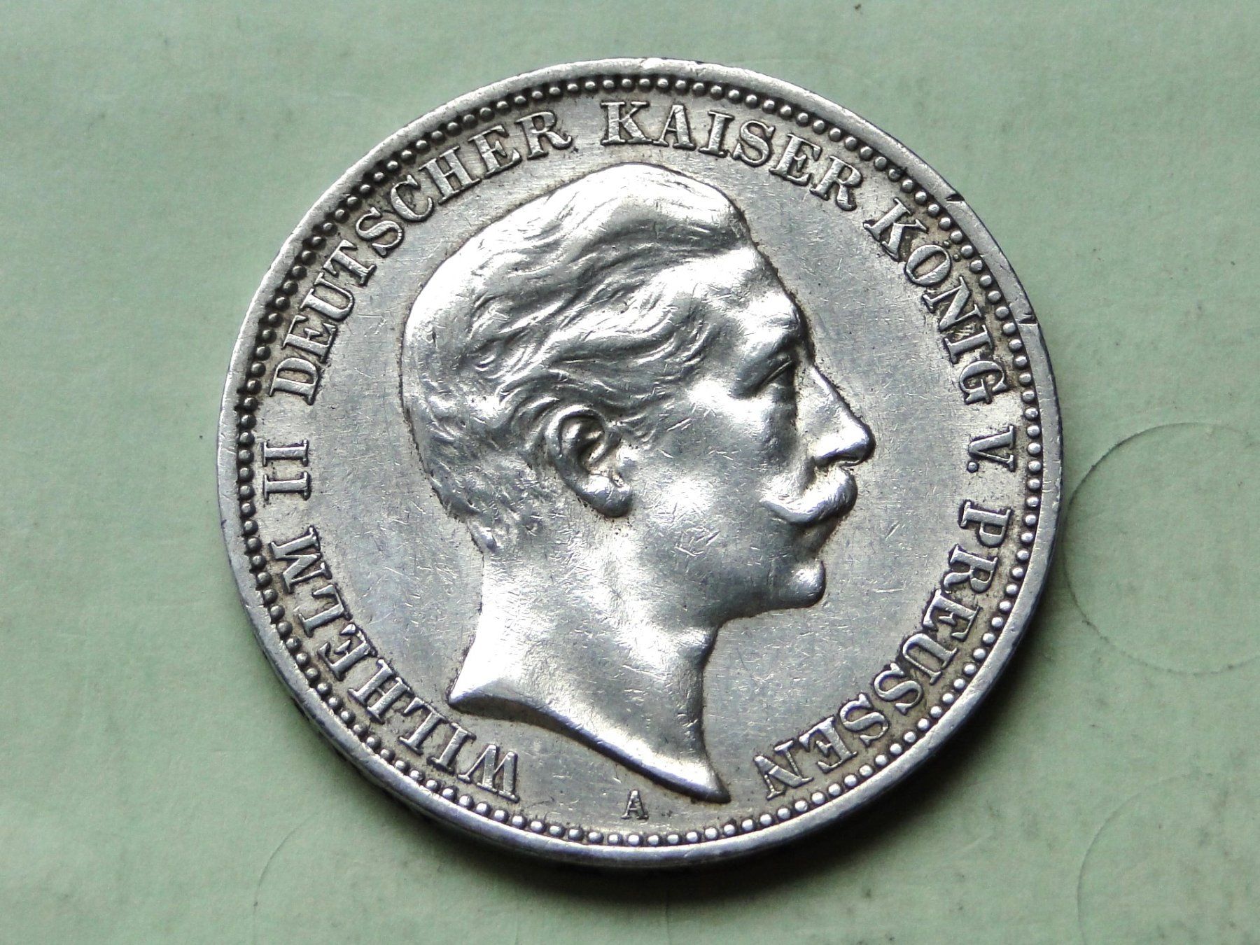 Deutsches Reich - 3 Mark 1908 Silber Wilhelm II Preussen (Gebraucht) in ...