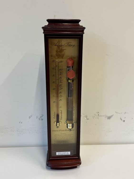 Storm Glass Barometer Admiral Fitzroy - Top Zustand (Neu (gemäss ...