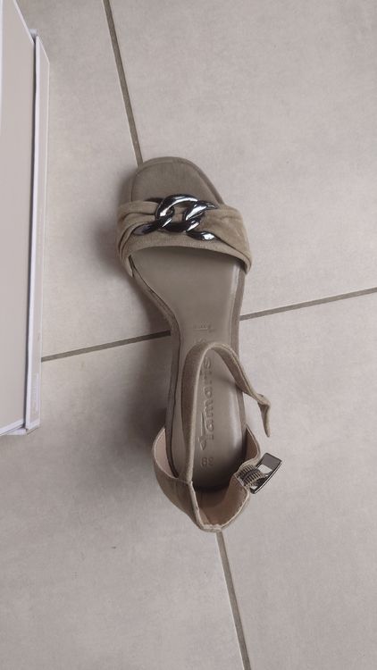 Tamaris Riemchen Sandalette olive 39, eher schmal | Kaufen auf Ricardo