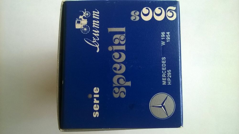 Brumm spécial N006 Mercedes w 196 tirage limité N 1570 (Neuf avec ...