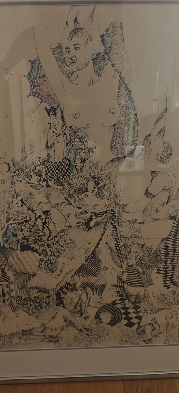 Dessin surréaliste encadré, Art unique pour votre intérieur! (Neuf ...