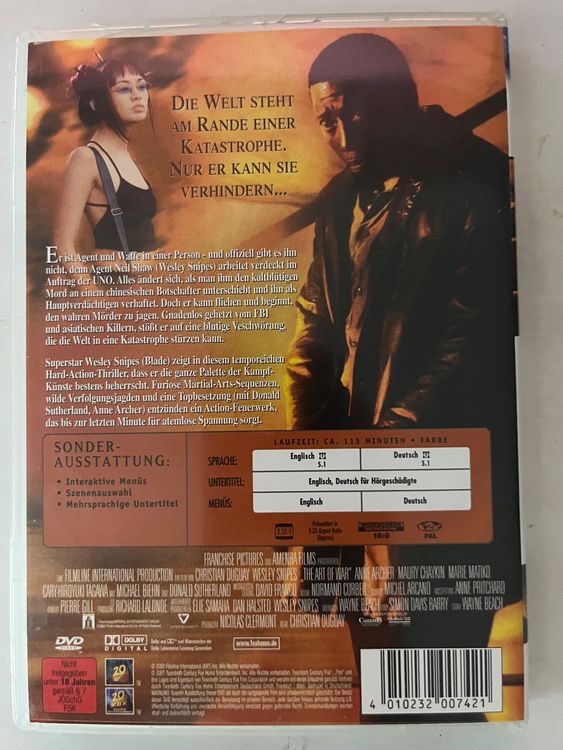 The Art of War 1 & 2 | DVD 📀 - Wesley Snipes (Neu (gemäss Beschreibung ...