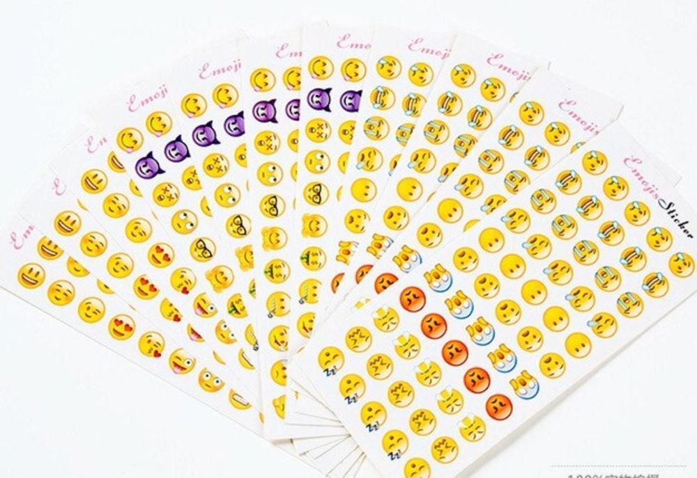 Stickerset Smiley Emoji Chat Emoticons Handy Lachen Smile (Neu und originalverpackt) in ...