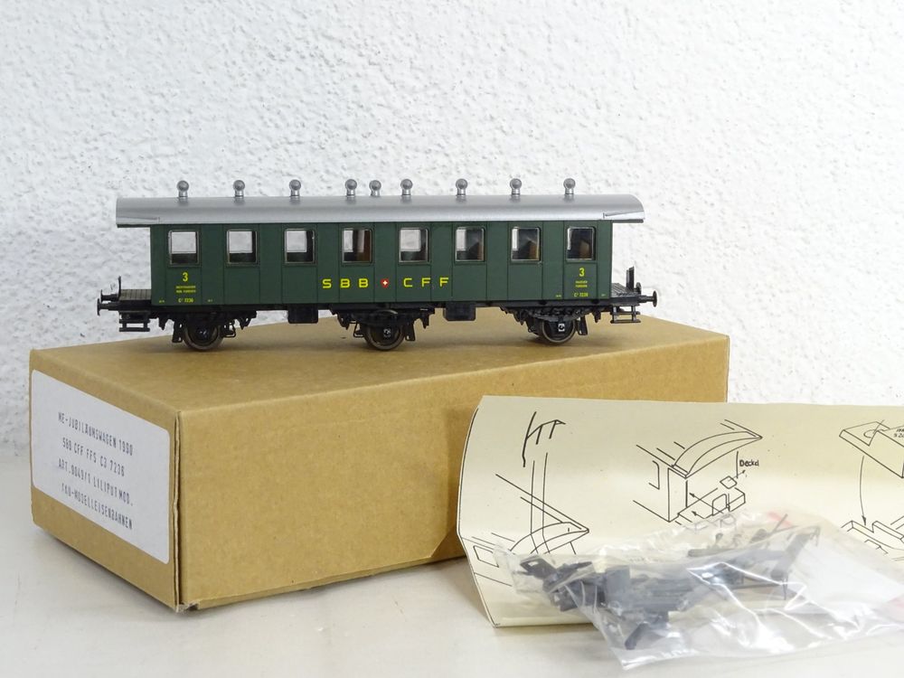 AKU Modellbau 9049/1 ME-Jubiläumswagen C3, SBB, H0,GS/DC,OVP (Neu ...