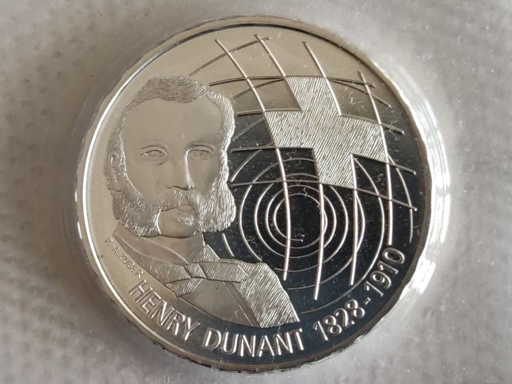 20 Fr. Silbermünze Henry Dunant / neu (Neu und originalverpackt) in Laufen für CHF 29.9 – mit ...
