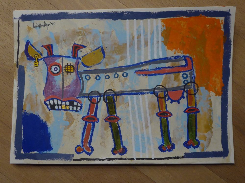 Kurt Lustenberger *53 Abstrakt Art Unikat signiert (Neu (gemäss ...