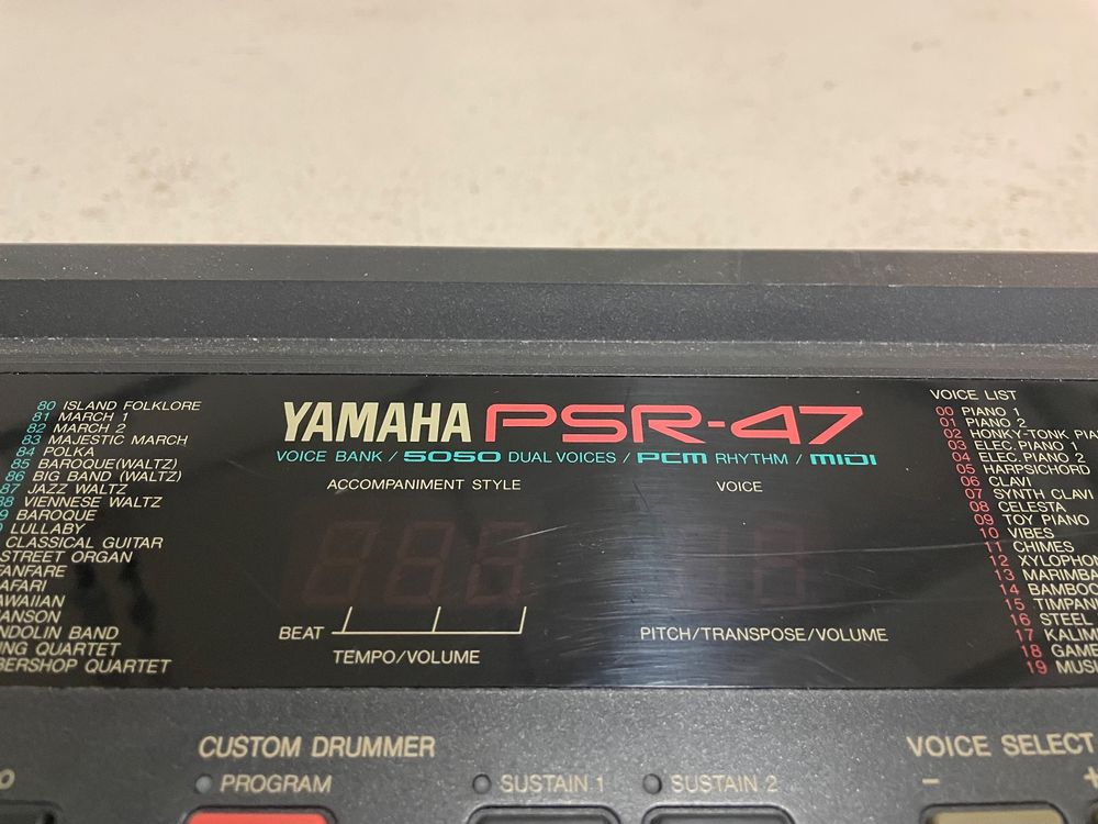 Yamaha Synthesizer Keyboard PSR-47 | Kaufen auf Ricardo