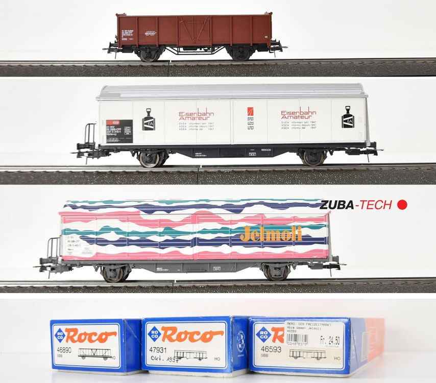 Roco 3x Schiebewandwagen der SBB H0 WS mit OVP (Gebraucht) in St. Gallen für CHF 7 – mit ...