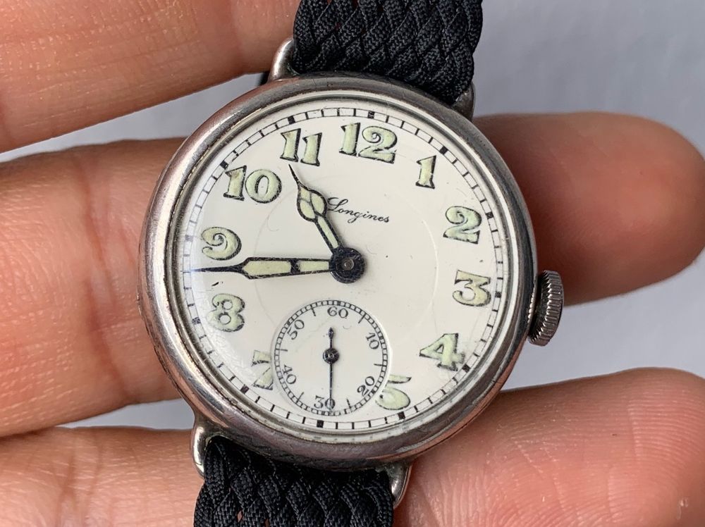 Vintage militaire LONGINES mécanique en argent fonctionne (Gebraucht ...