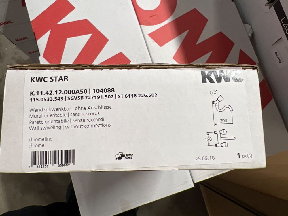 KWC Star 120mm (Neu und originalverpackt) in Einsiedeln für CHF 80 – mit Lieferung auf Ricardo ...
