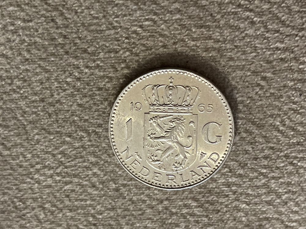 1 Gulden 1965 Niederlande Silbermünze (Gebraucht) in Elsau für CHF 3.5 ...